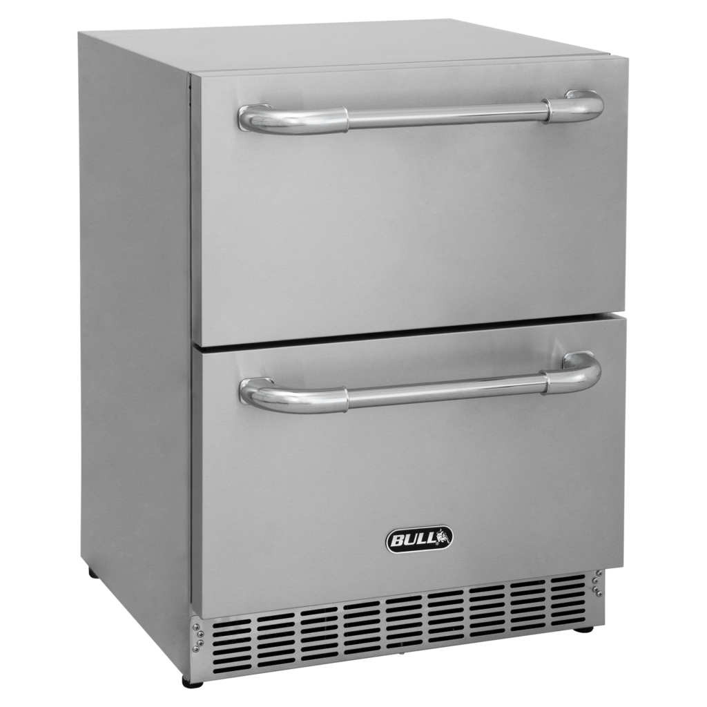 PREMIUM DOUBLE DRAWER FRIDGE, OUTDOOR RATED - BULL BBQ UK